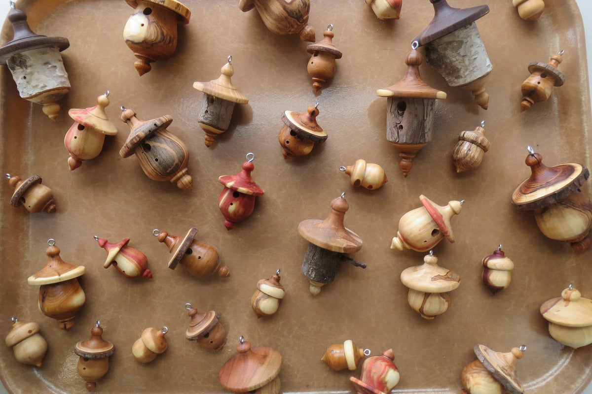Hand Turned Wood Ornaments – Schoolhouse Woodcrafts